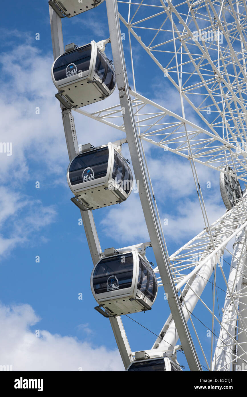 Big Wheel, Piccadilly Gardens, Manchester, England, UK Stock Photo - Alamy