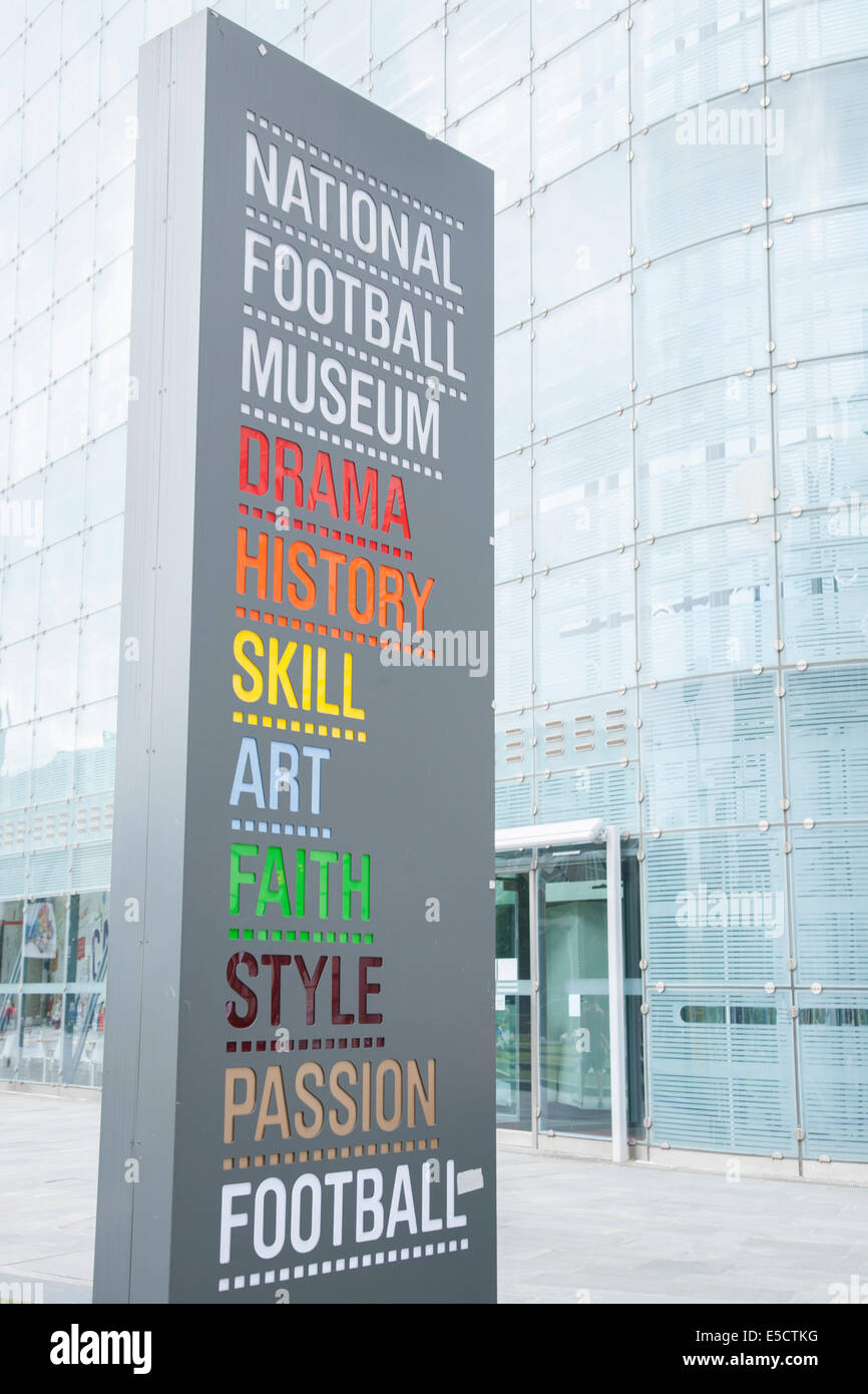 Exterior Facade of the National Football Museum, Manchester, England ...