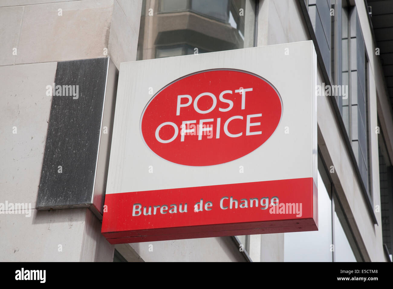 Red Post Office Sign and Logo Stock Photo - Alamy