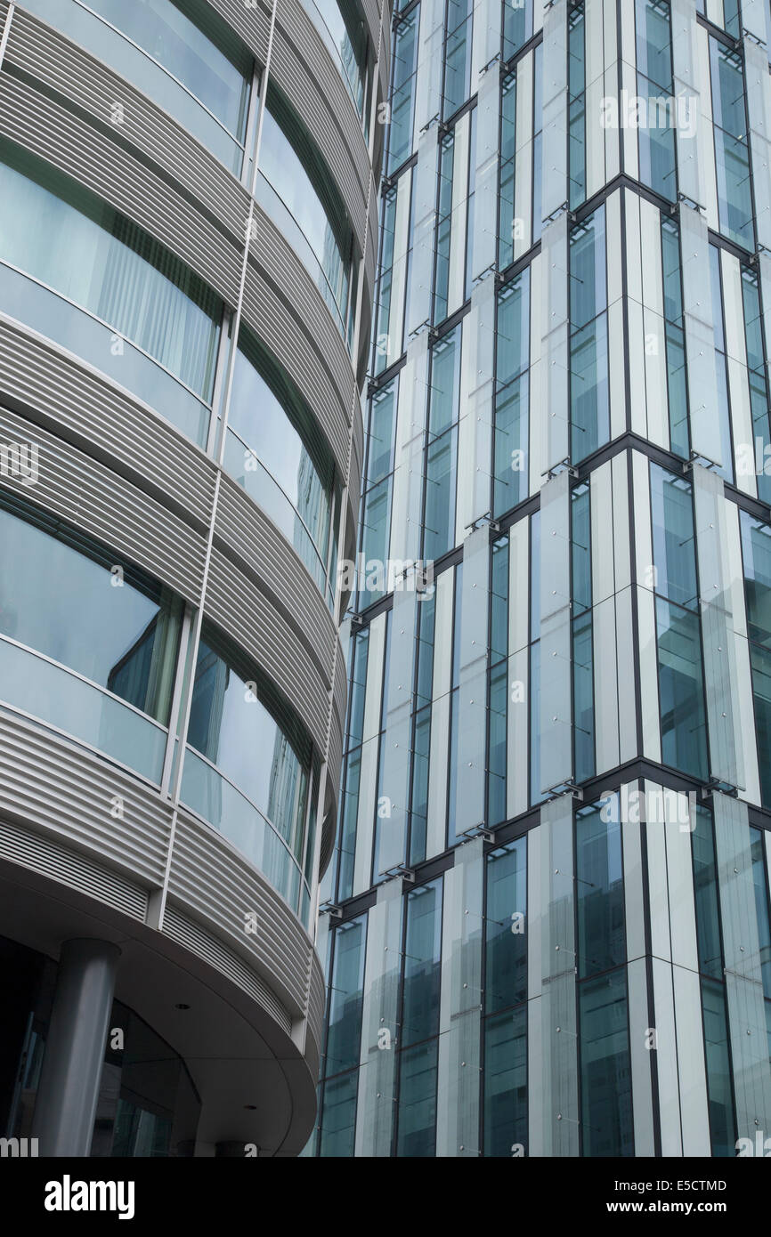 Modern Office Buildings in the Spinningfields District of Manchester ...