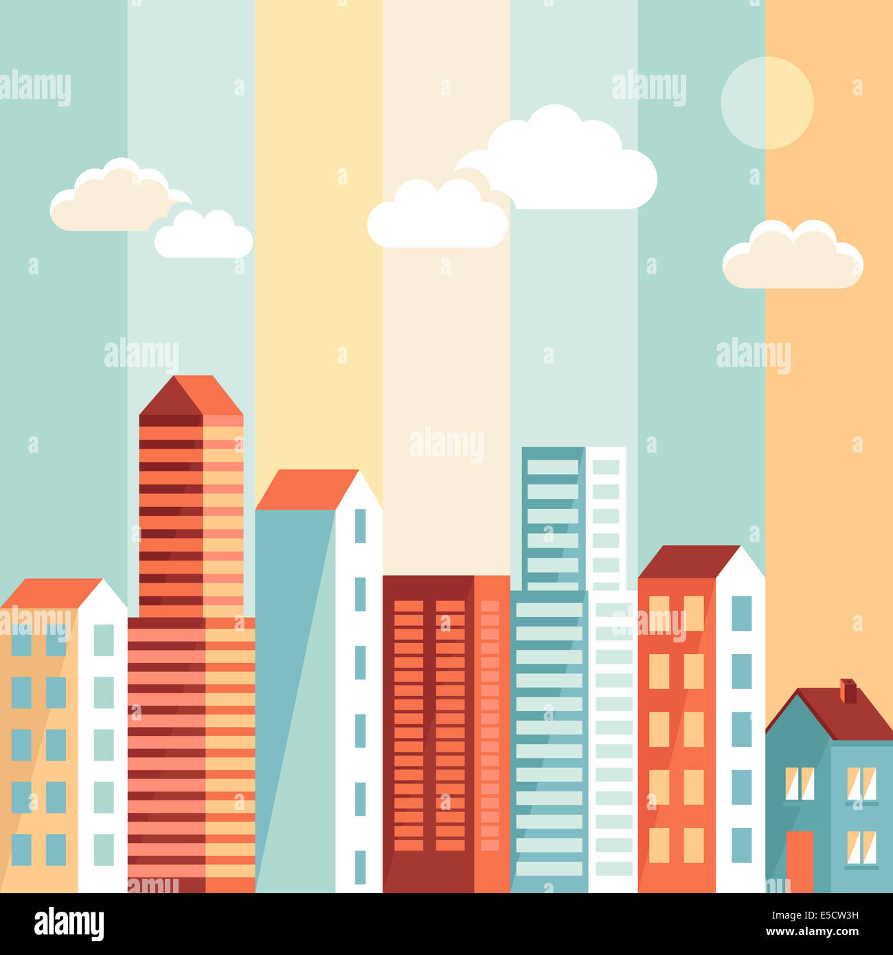 Buildings Illustration High Resolution Stock Photography and Images - Alamy