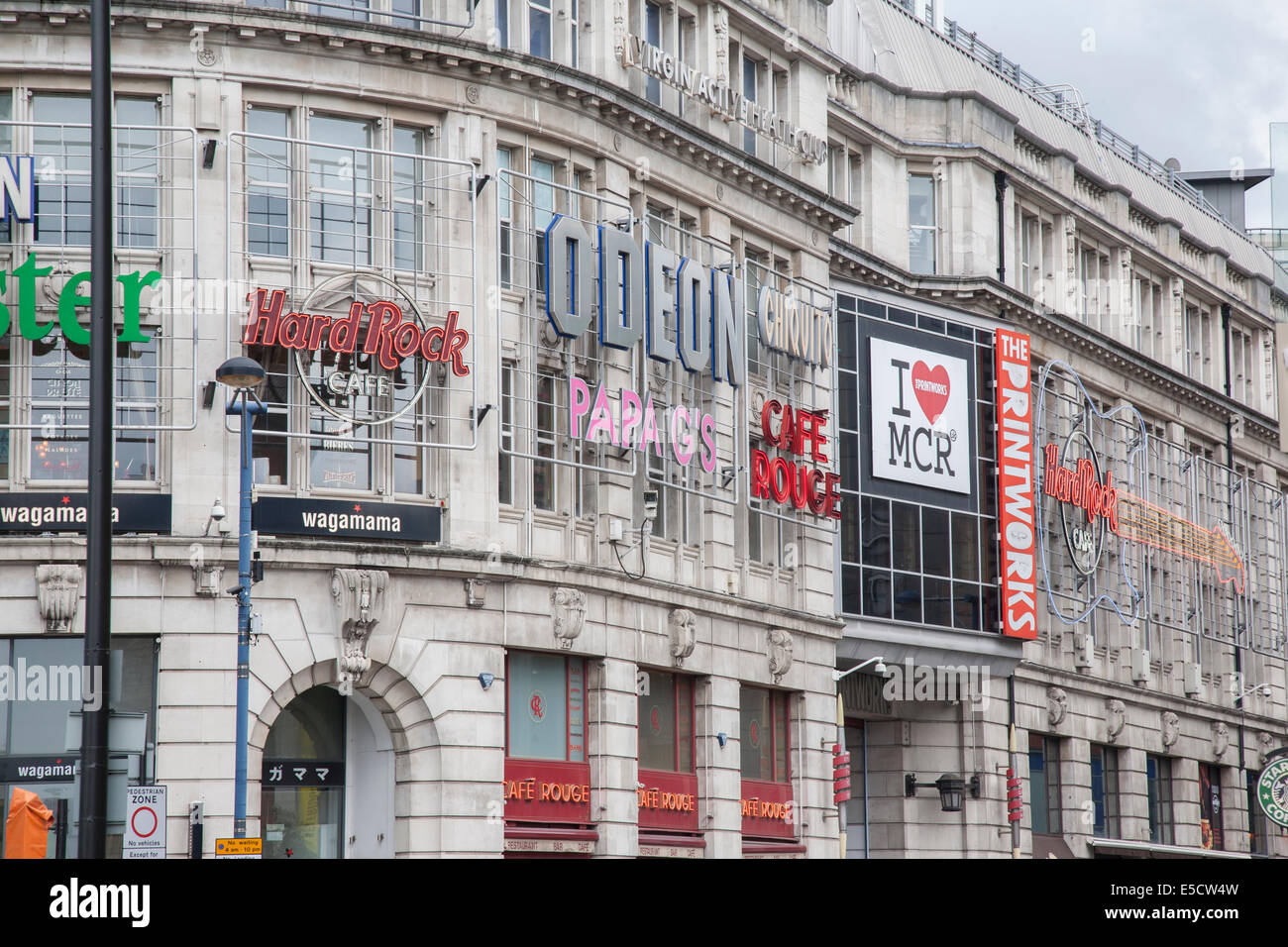 Exterior Facade of the Printworks Building, Manchester, England, UK ...