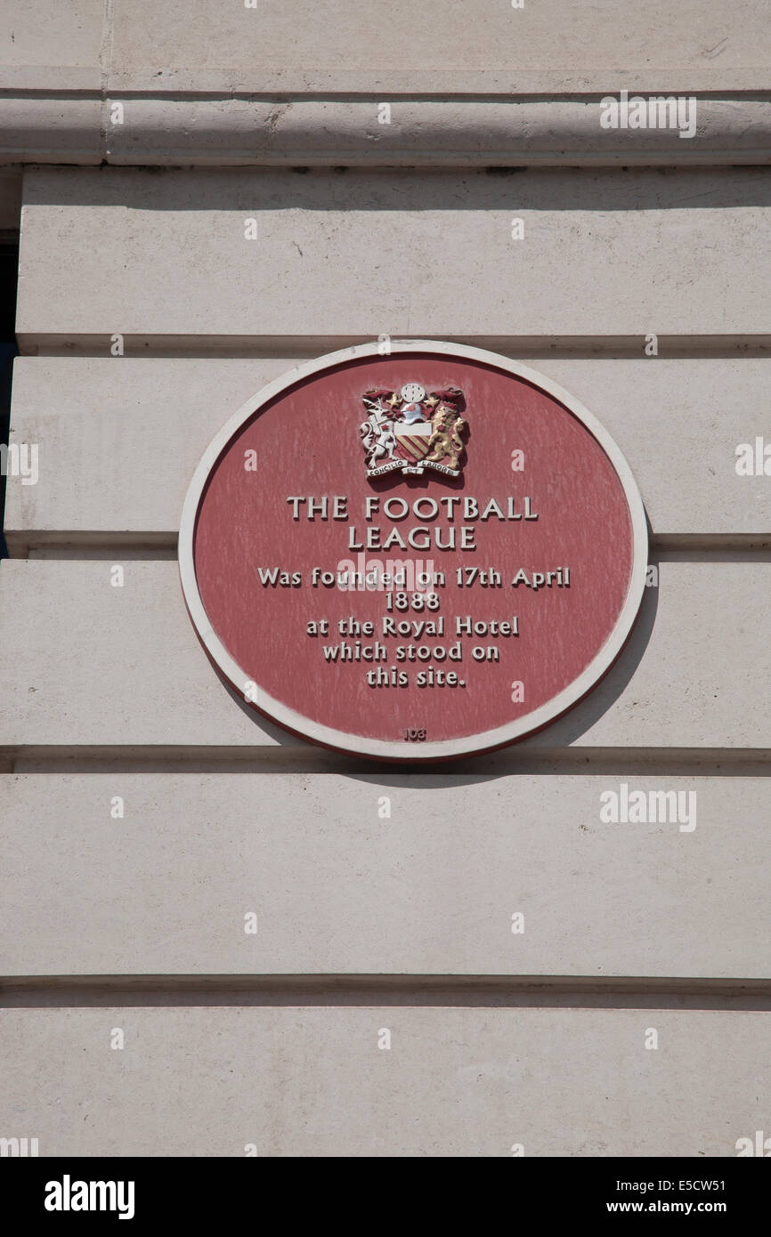 The Football League Foundation Plaque, Manchester, England, UK Stock ...