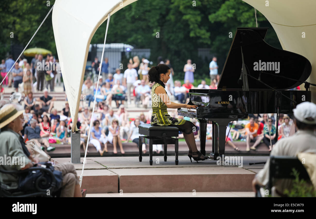 A piano concert taking place at the Statue of Frederic Chopin in ...
