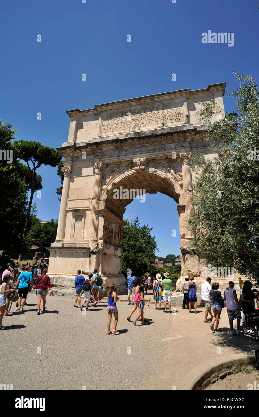 Italy, Rome, Roman Forum, arch of Titus Stock Photo - Alamy
