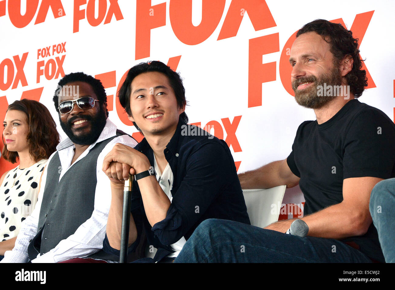 Lauren Cohan, Chad L. Coleman, Steven Yeun and Andrew Lincoln attend ...