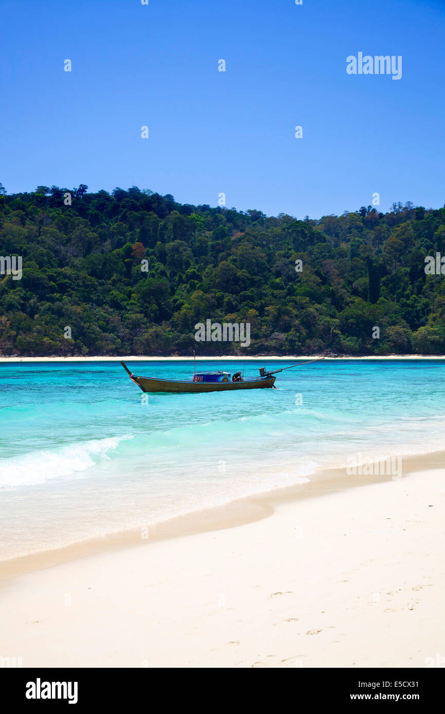 Koh Rok, Ko Rok Island, Thailand, Asia, Andaman sea. Clear blue waters ...