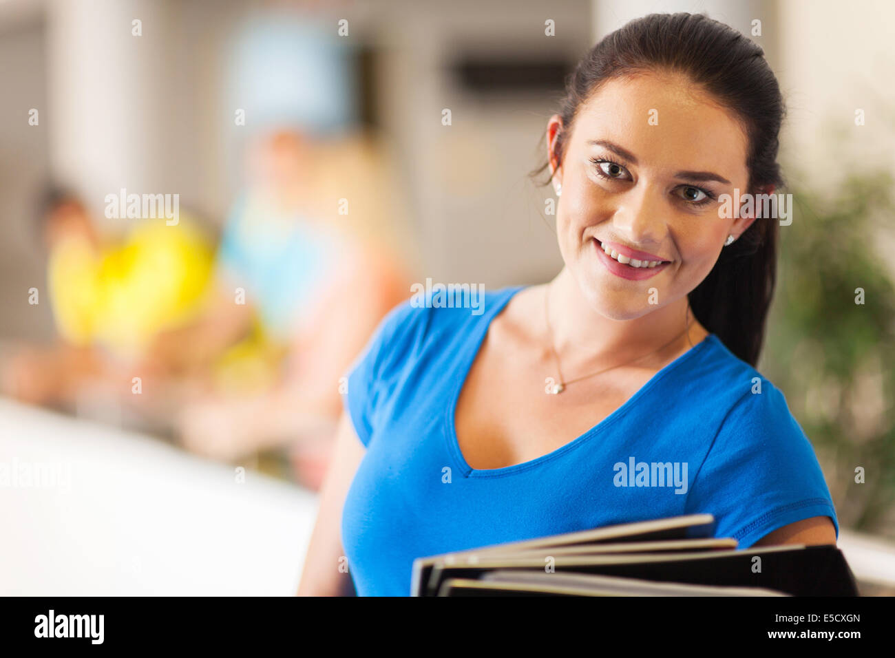 pretty university student close up Stock Photo - Alamy