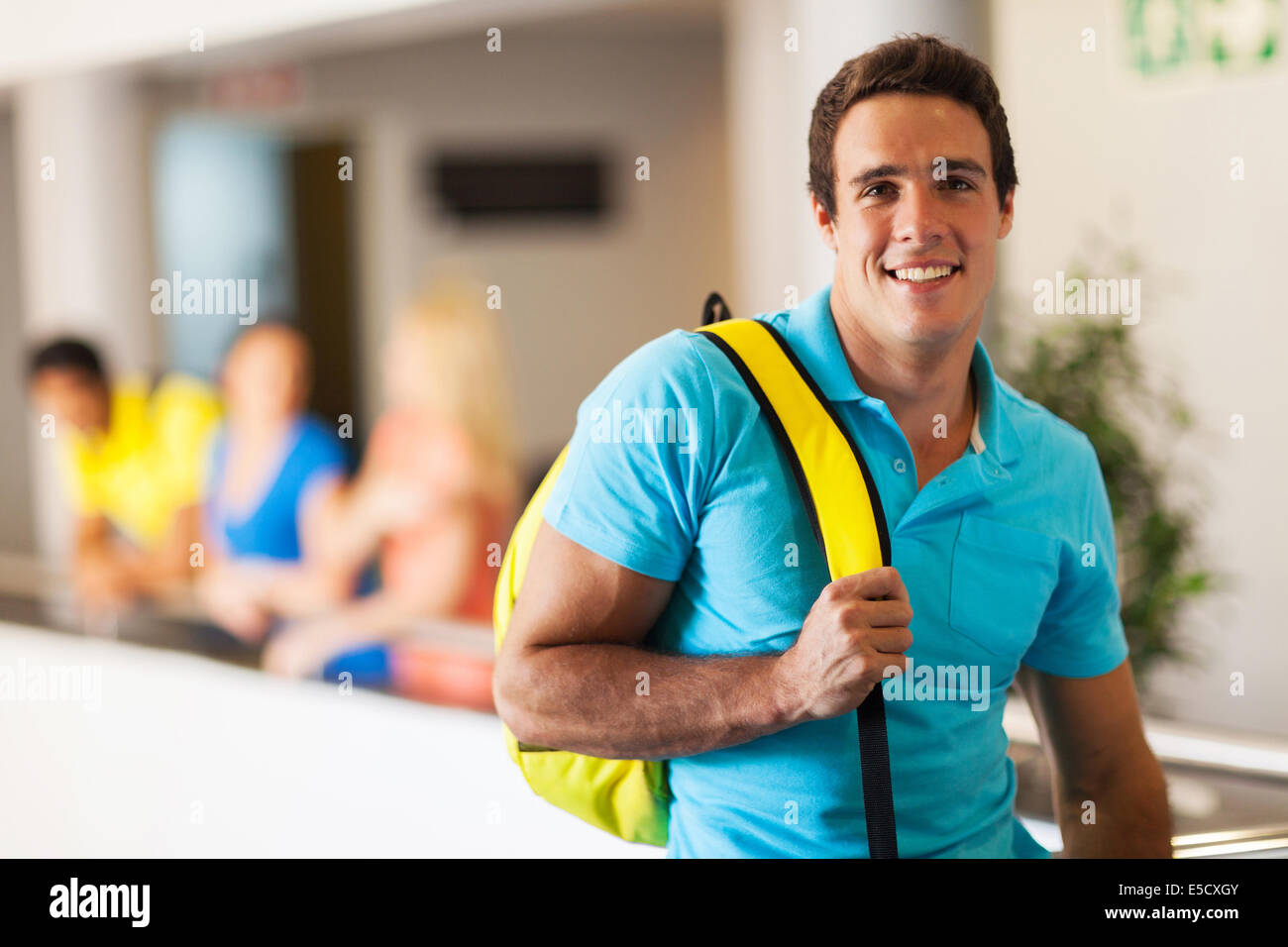 close up portrait of handsome university student Stock Photo - Alamy