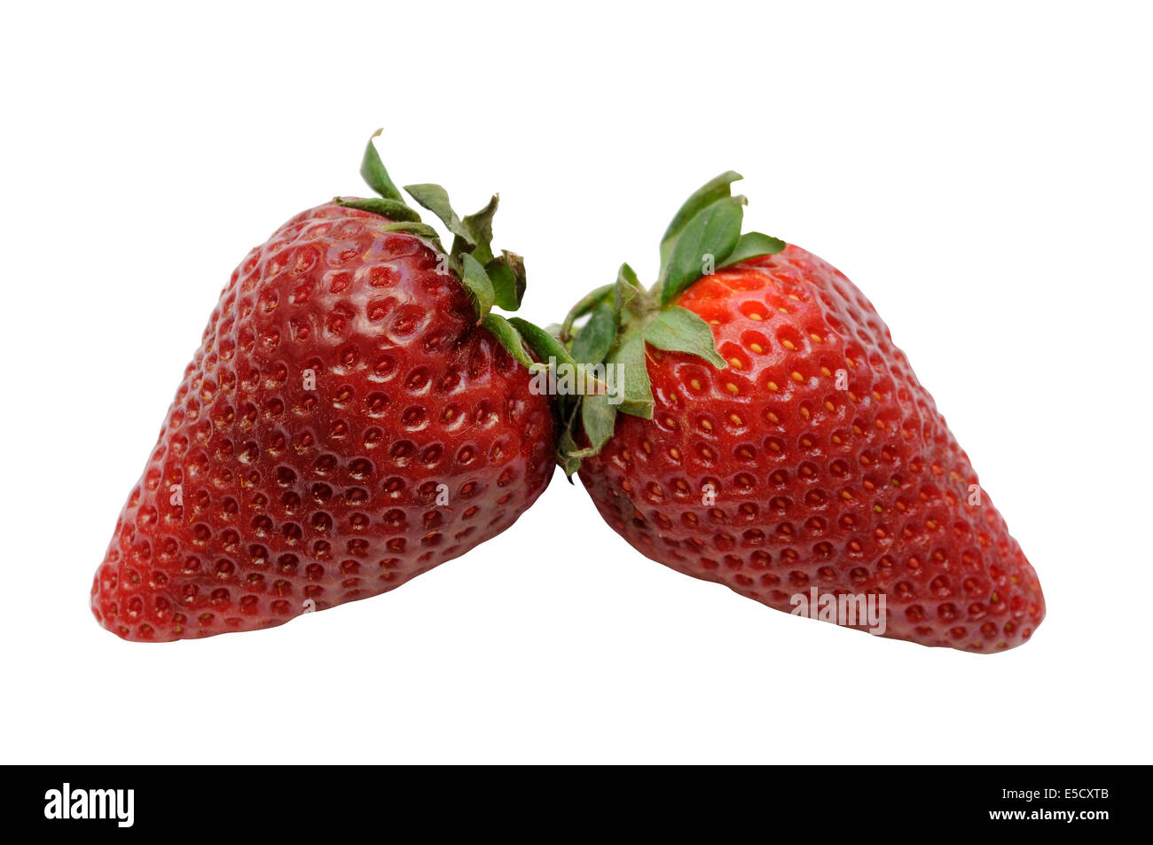 Two ripe strawberries hi-res stock photography and images - Alamy