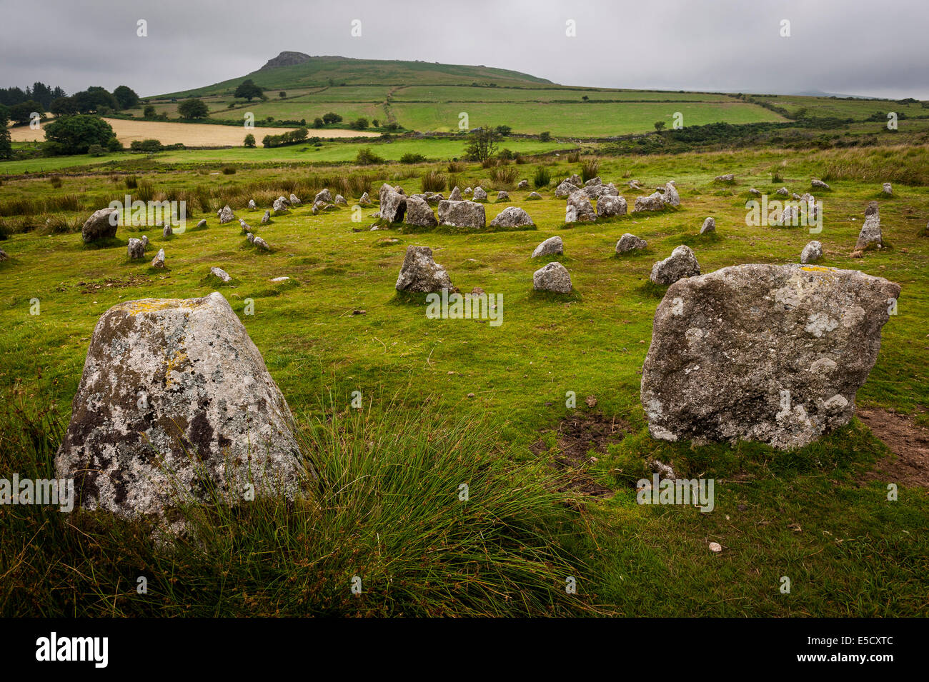 Yellowmead Bronze Age concentric stone circles on Dartmoor, Devon, UK ...