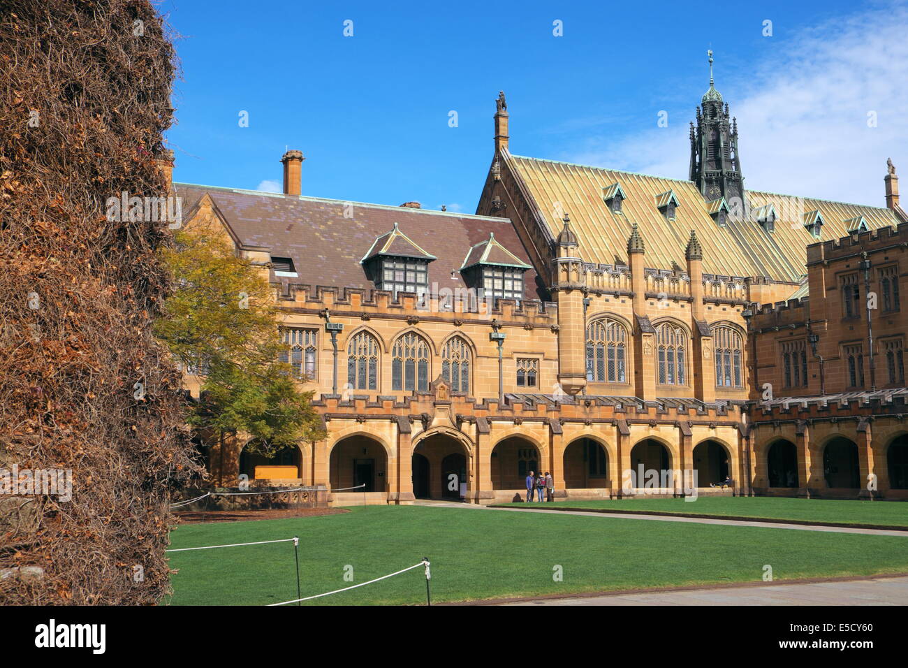 quadrangle at University of Sydney campus in sydney's inner west, new ...