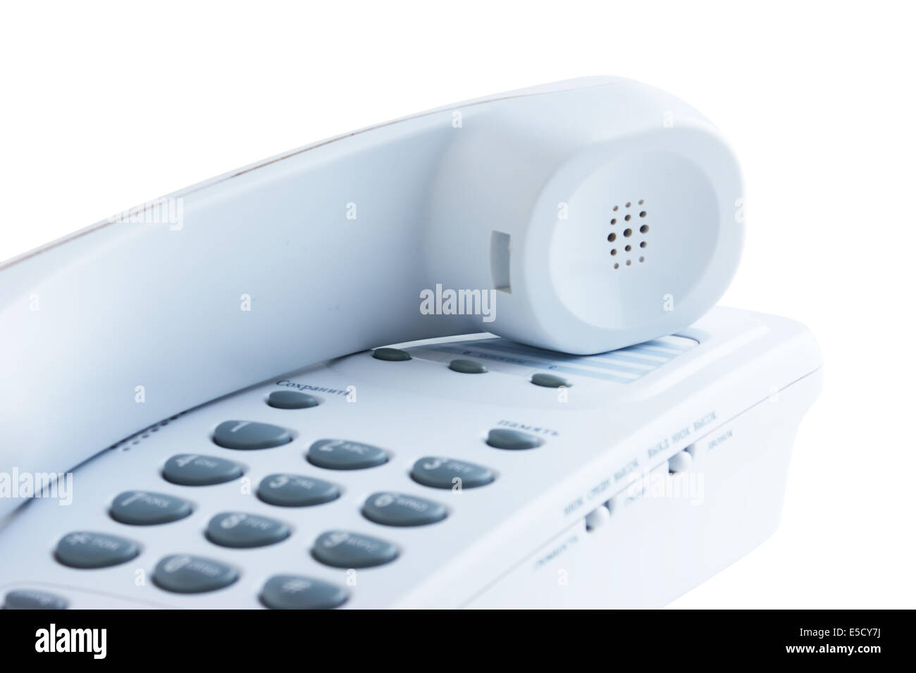 classic phone isolated on a white background Stock Photo - Alamy