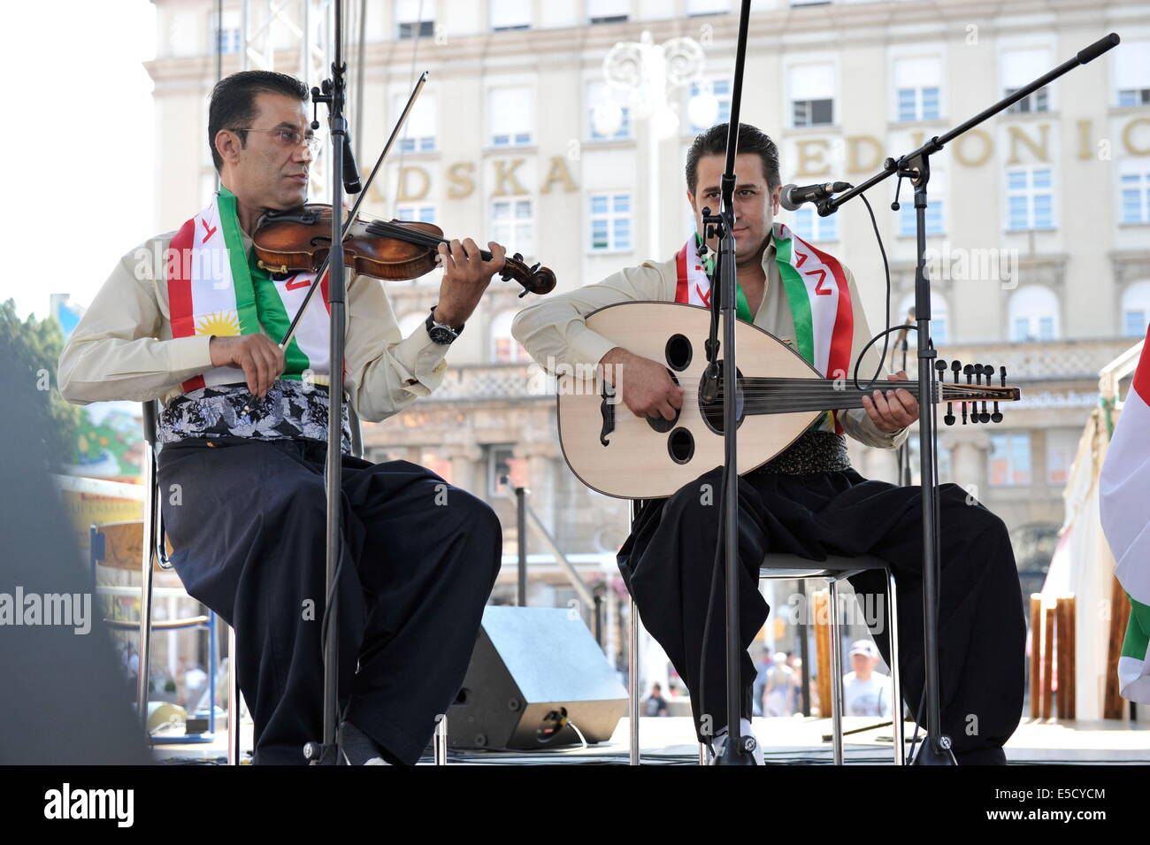 Members of folk group Payiz from Sulaimaniya, Kurdistan, Iraq during ...