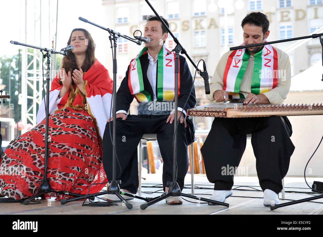 Members of folk group Payiz from Sulaimaniya, Kurdistan, Iraq during ...