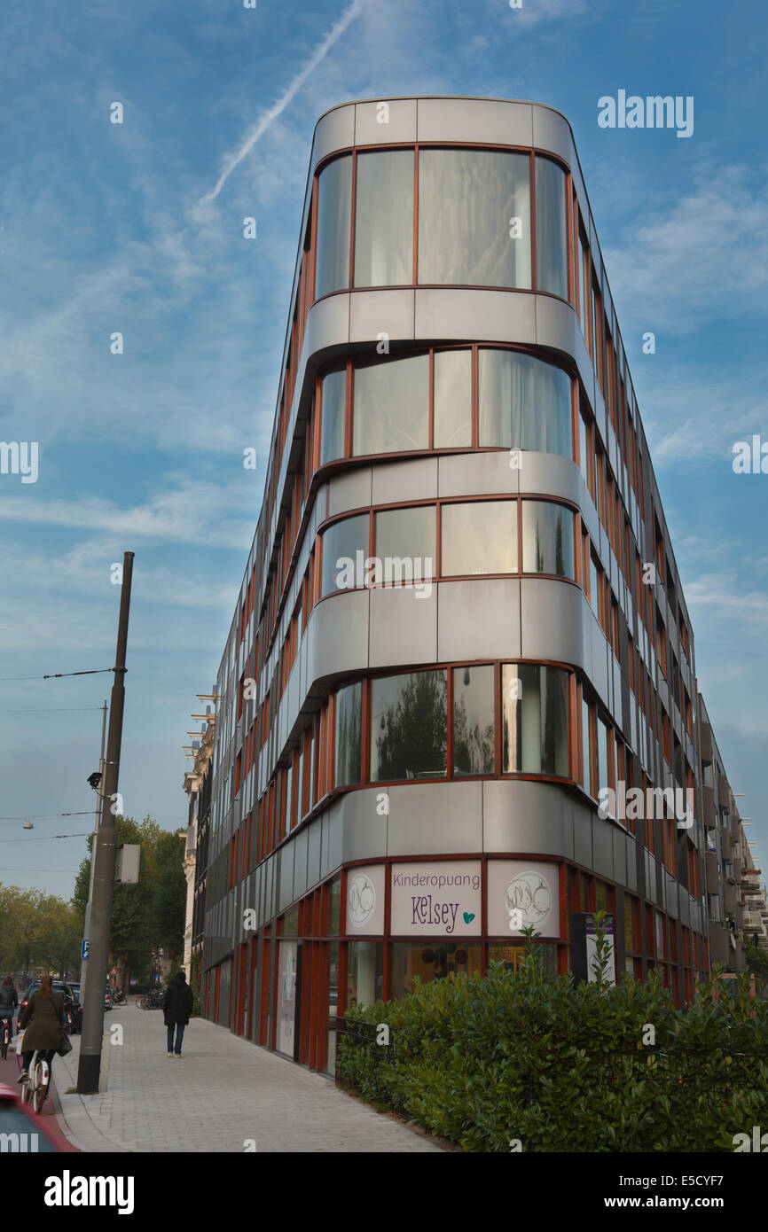 Modern building in Amsterdam, Netherlands Stock Photo - Alamy