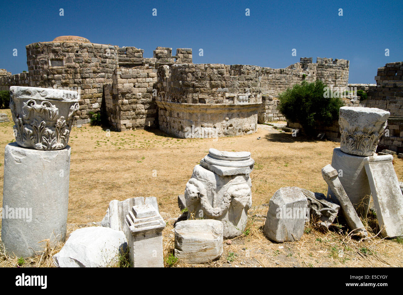 Castle of Neratzia built in the 14th Century by the Knights of Saint ...