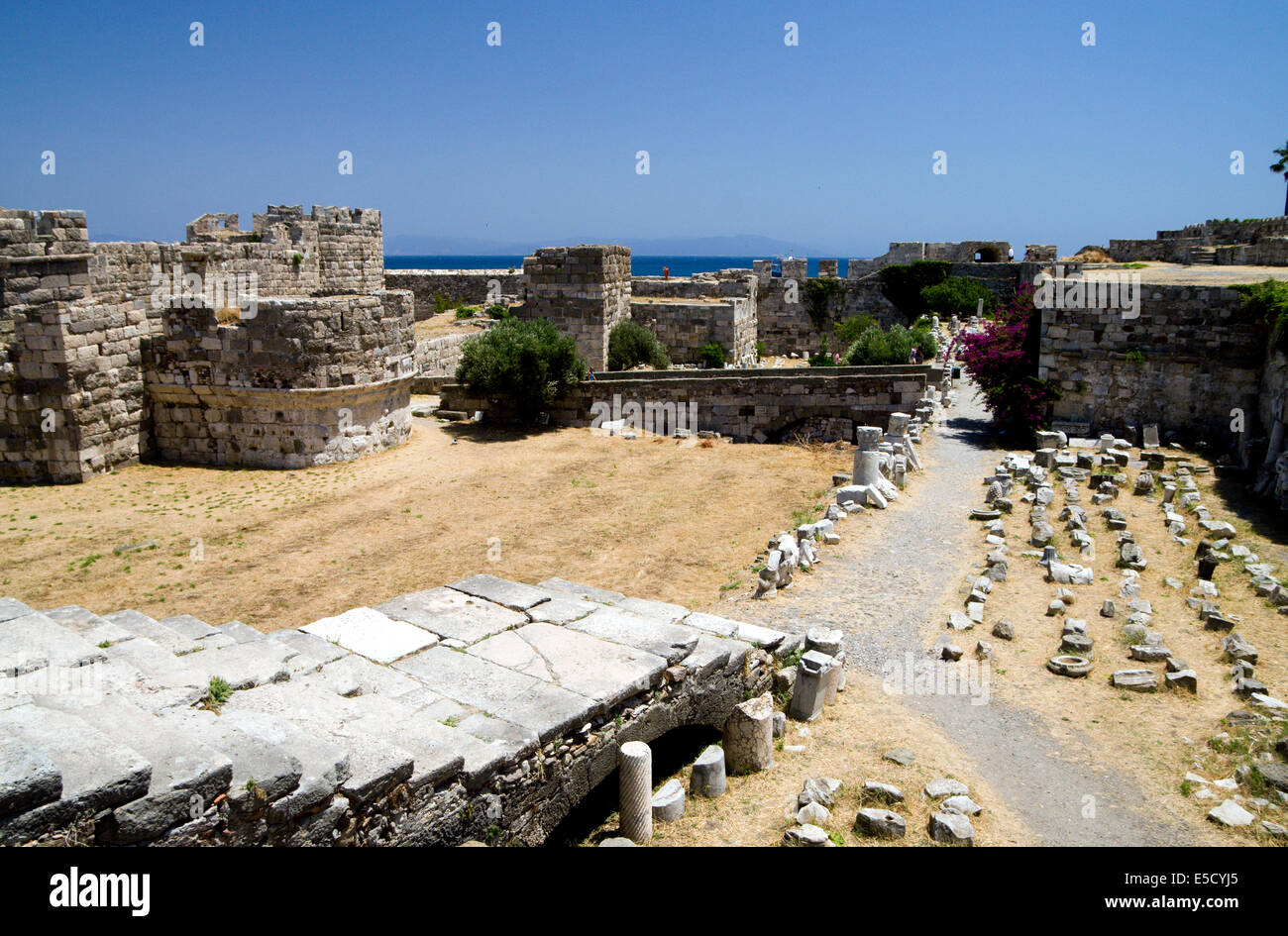Castle of Neratzia built in the 14th Century by the Knights of Saint ...