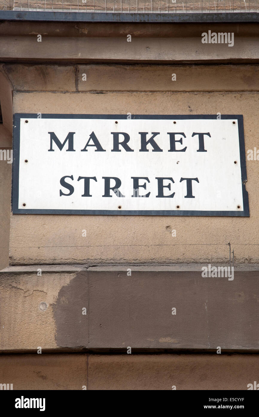 Market Street Sign, Manchester, England, UK Stock Photo - Alamy