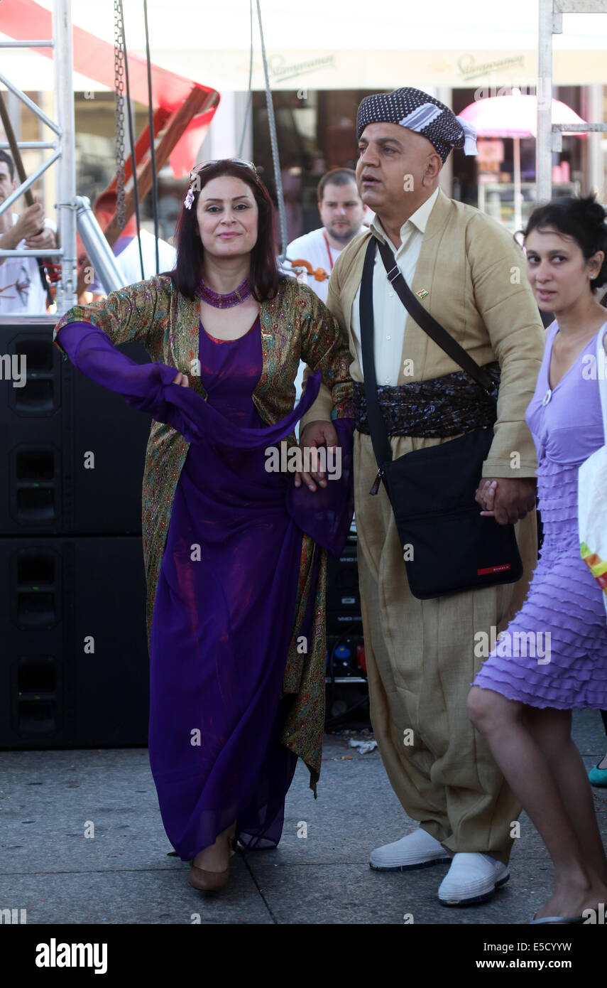 Members of folk group Payiz from Sulaimaniya, Kurdistan, Iraq during ...
