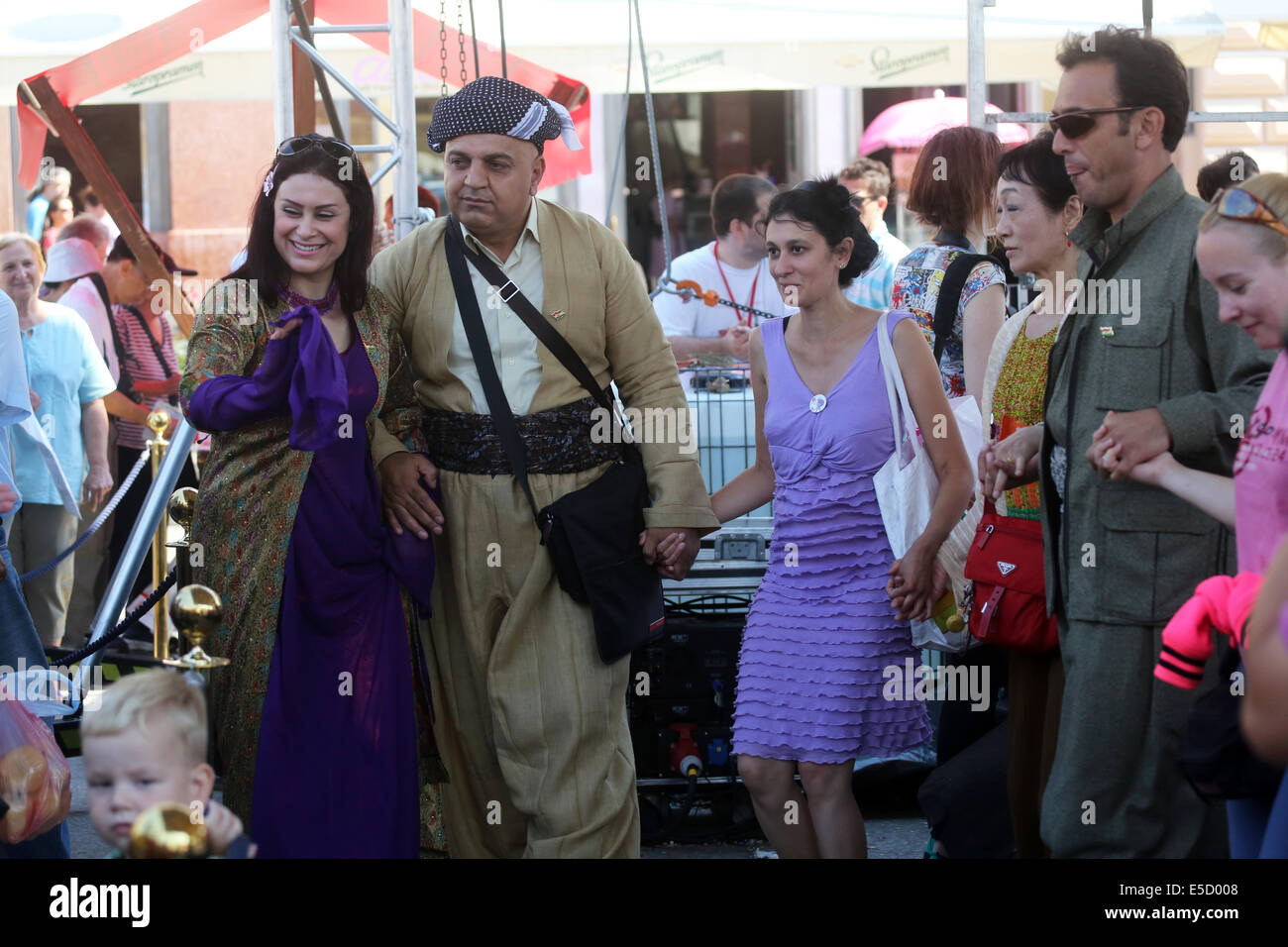 Members of folk group Payiz from Sulaimaniya, Kurdistan, Iraq during ...