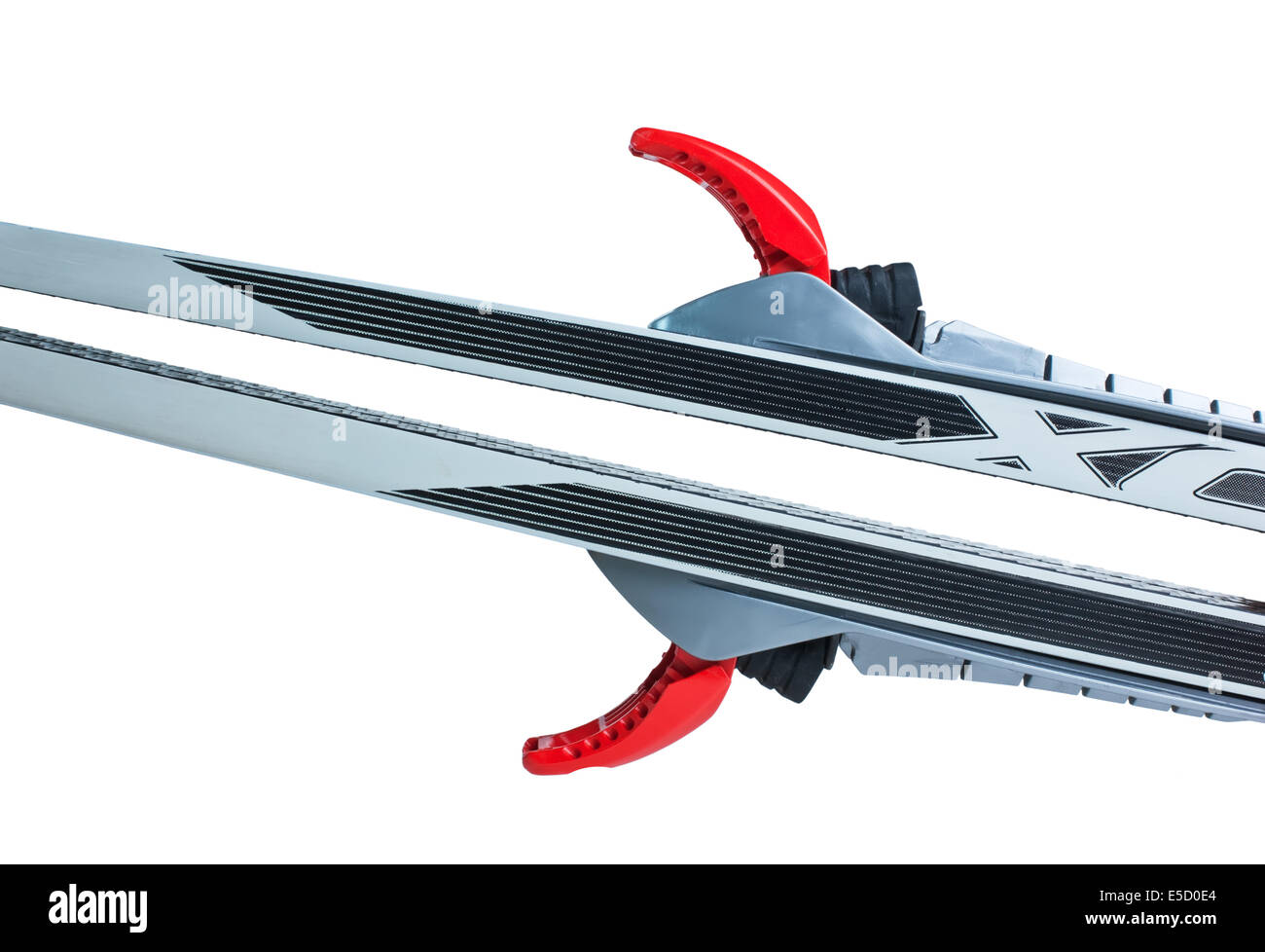 Locks Ski isolated on a white background Stock Photo - Alamy