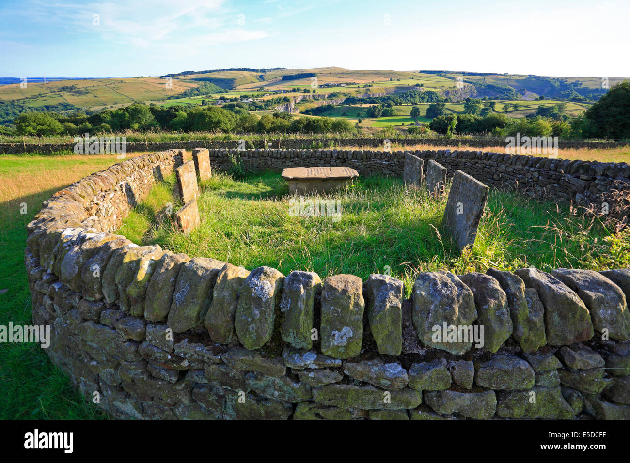 The Riley Graves, Eyam plague village, Derbyshire, Peak District ...