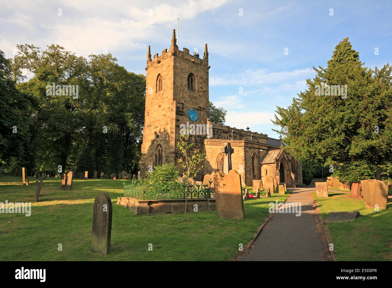 St Lawrence Church, Eyam plague village, Derbyshire, Peak District ...