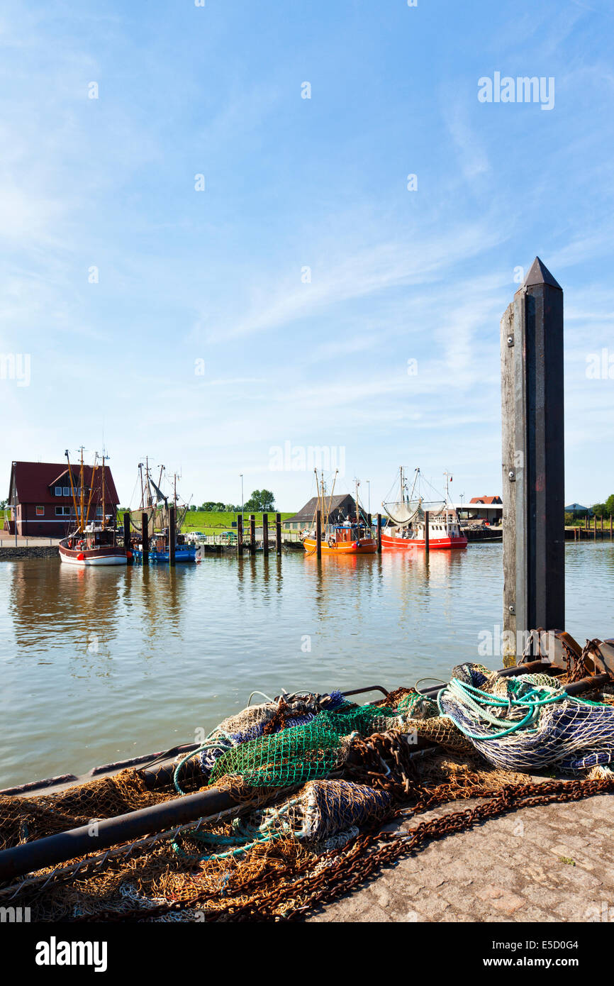 Harbor of Fedderwardersiel, german North Sea region Stock Photo - Alamy