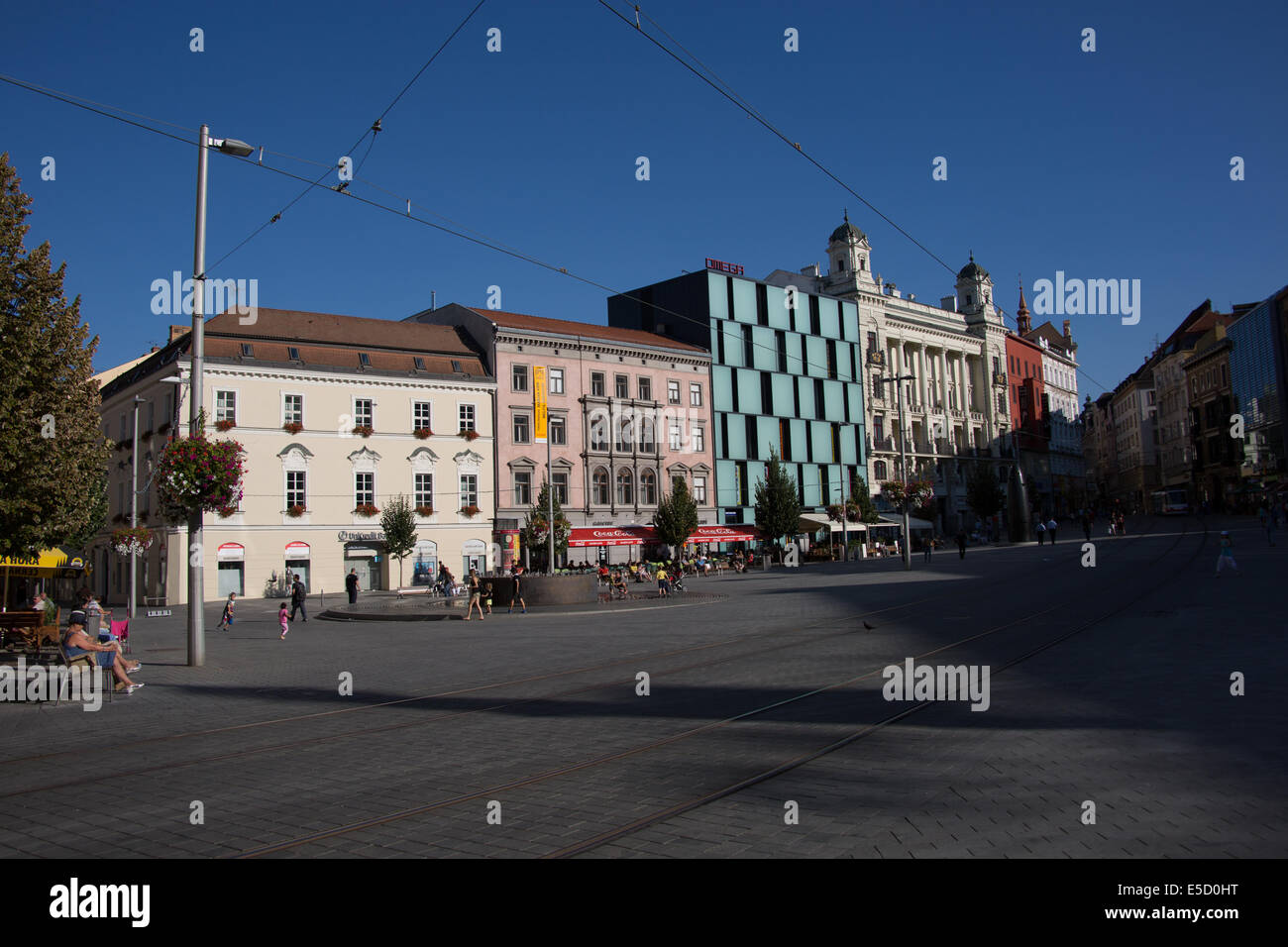 Main square in Brno old town in the Czech Republic Stock Photo - Alamy