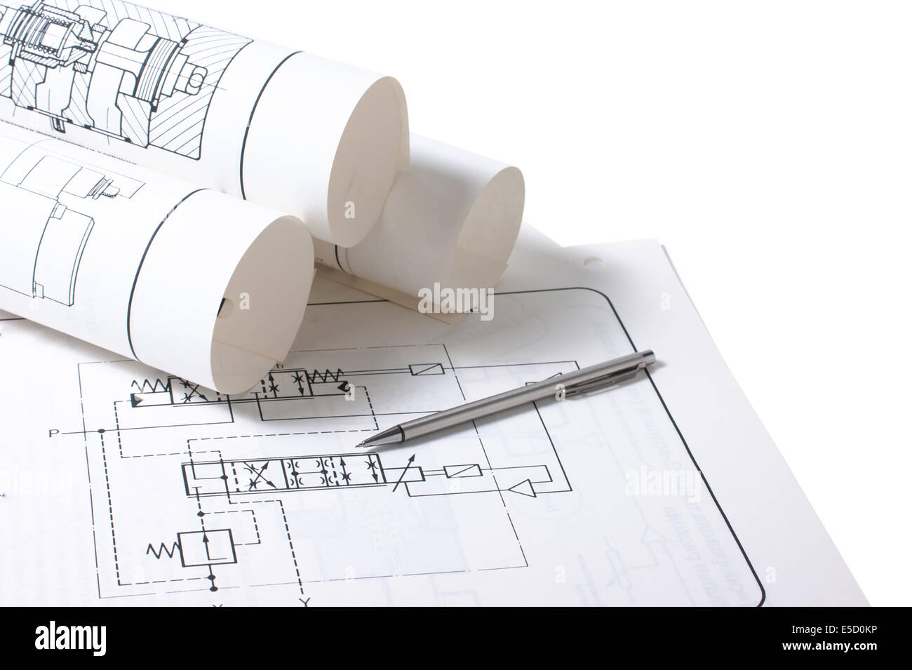 Rolled drawings hi-res stock photography and images - Alamy