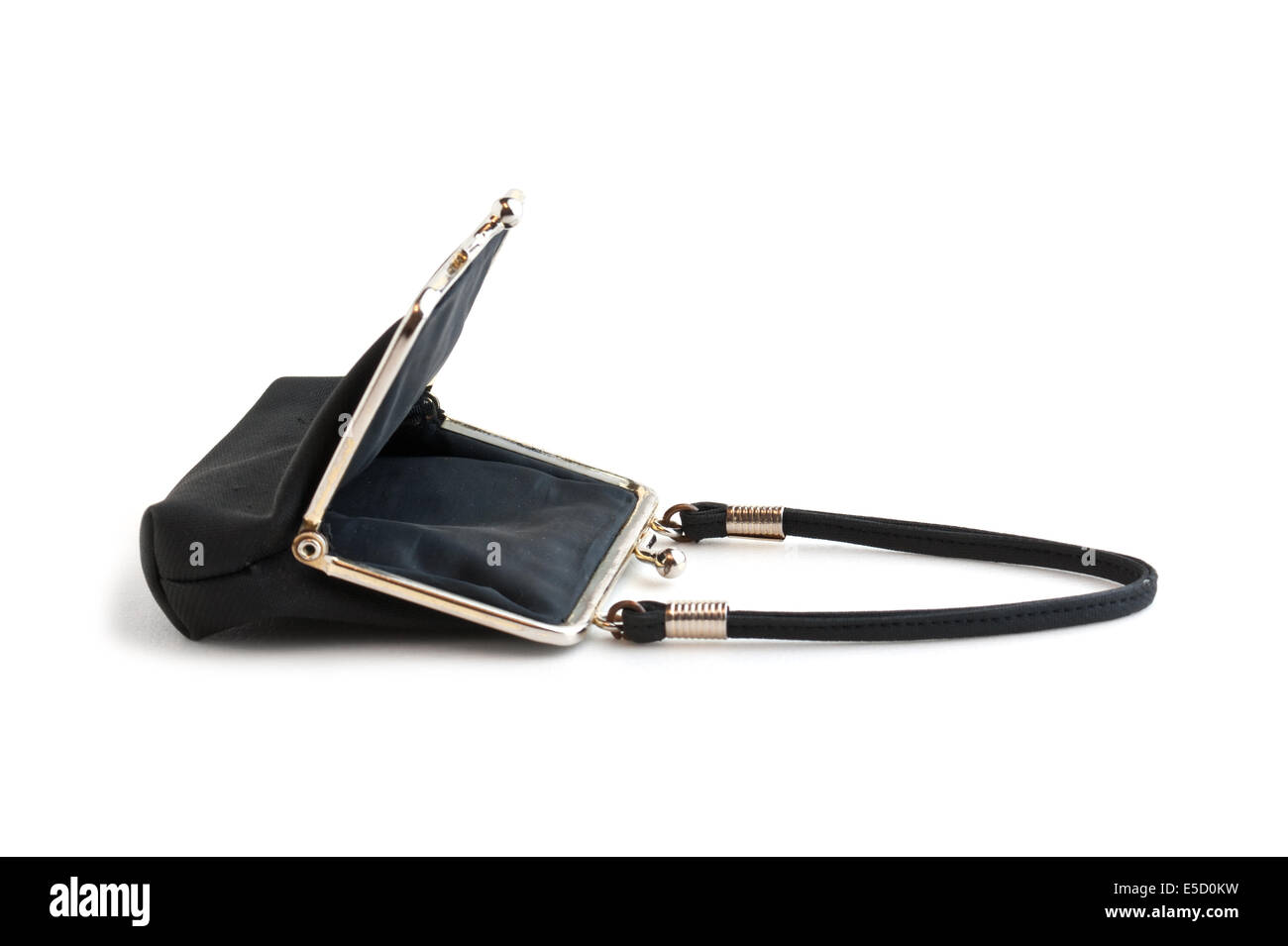 open purse classically isolated on a white background Stock Photo - Alamy