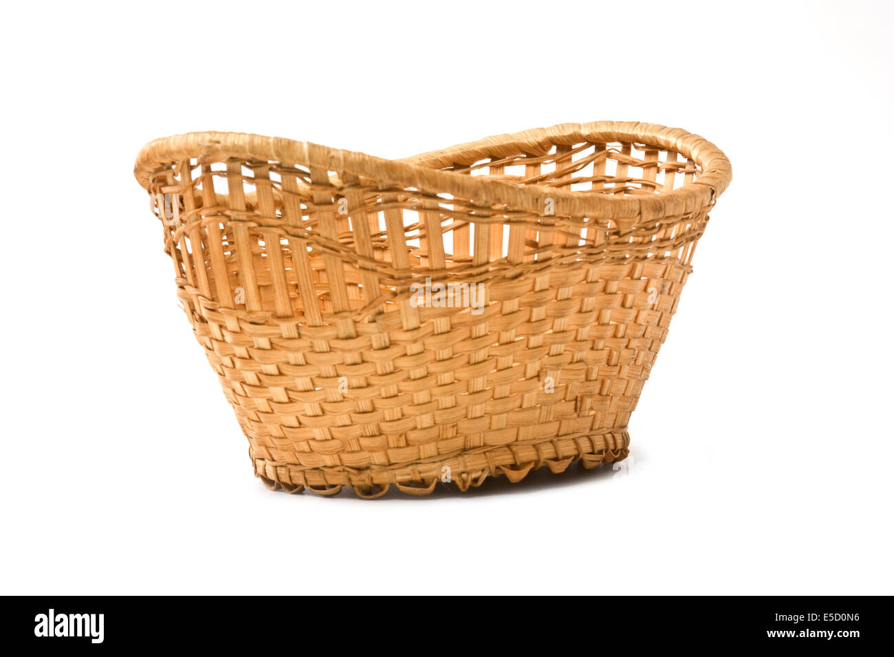 empty basket isolated on white background Stock Photo - Alamy