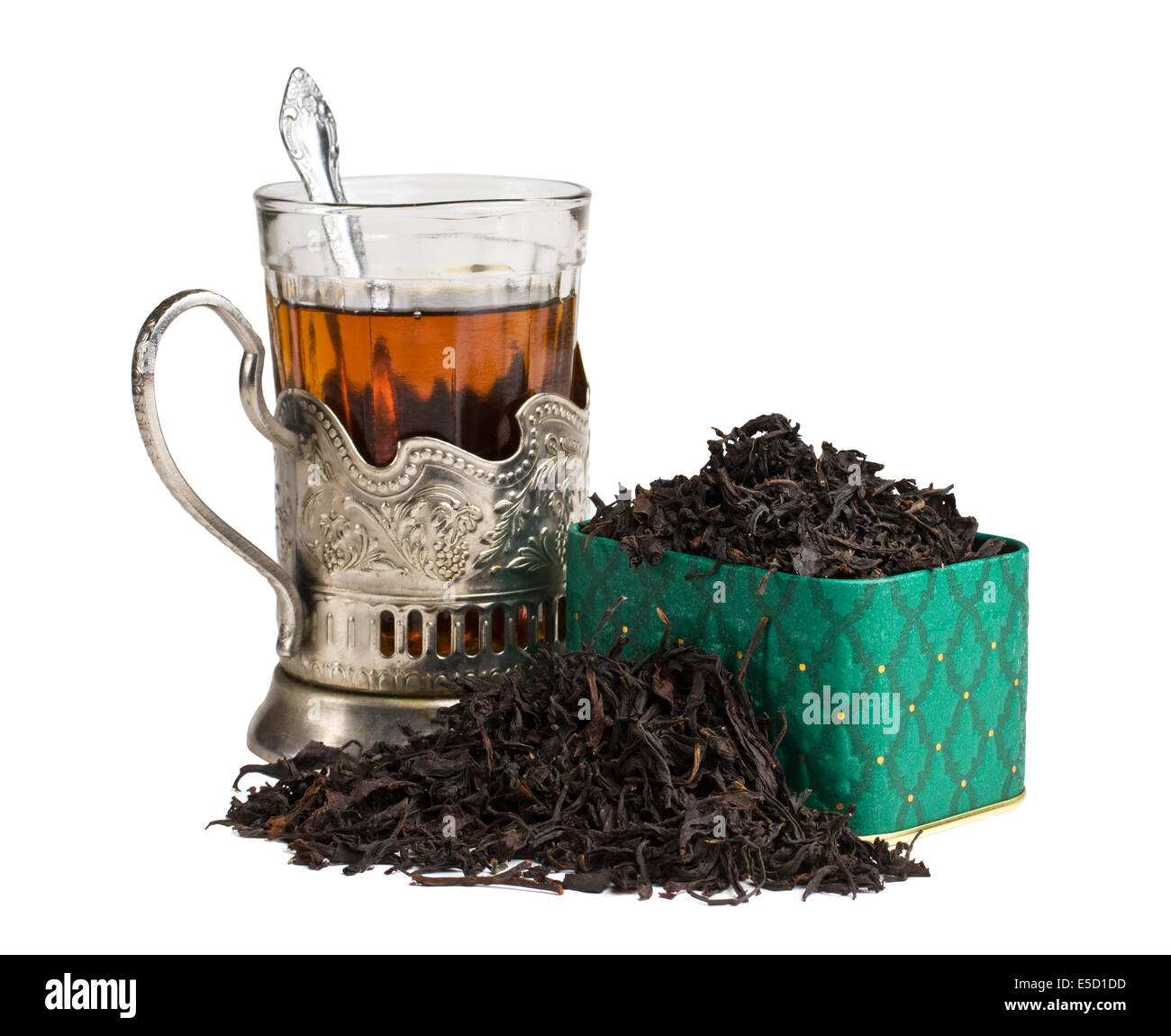 Fresh green tea leaves in Cut Out Stock Images & Pictures - Alamy