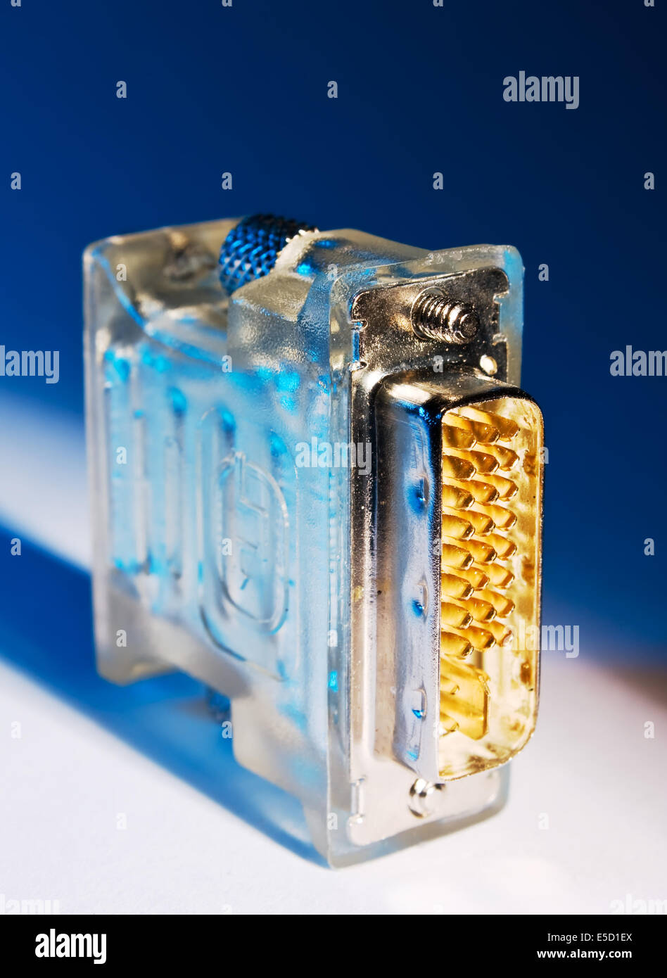 computer plug in multicolored lights Stock Photo - Alamy