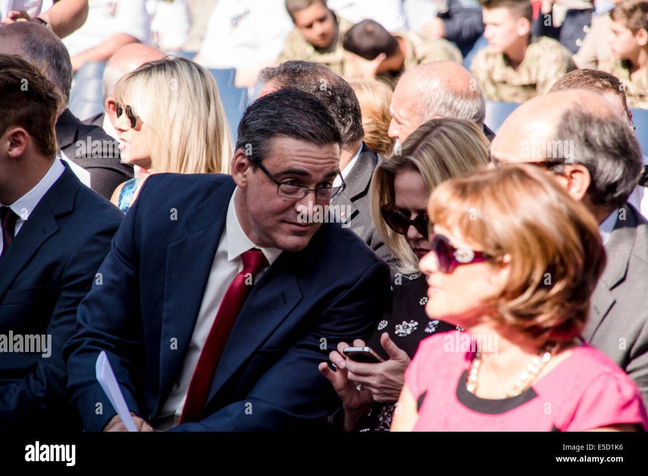 Gibraltar. 28th July, 2014. Leader of the Opposition in Gibraltar ...