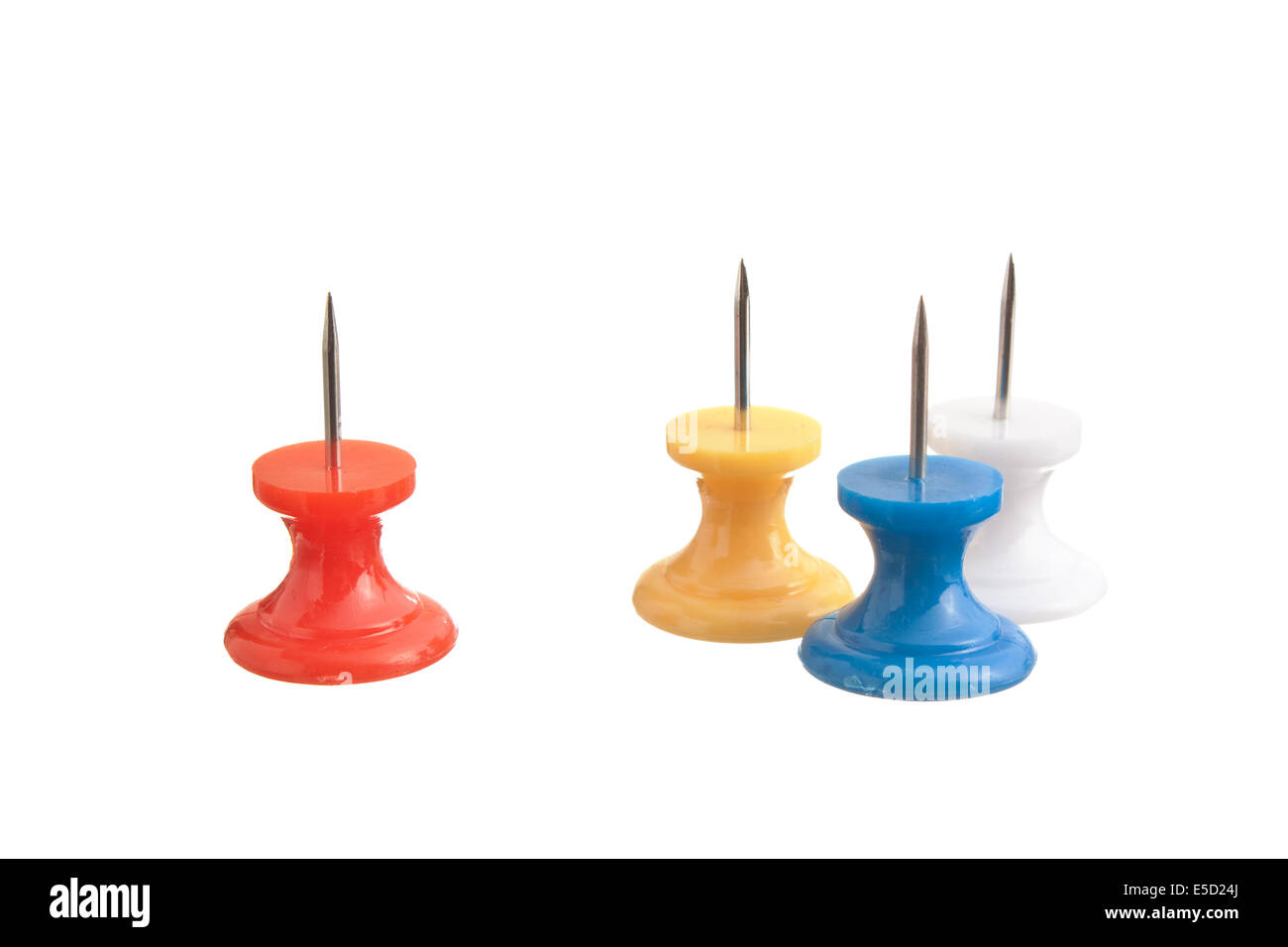 pushpin isolated on white background Stock Photo - Alamy