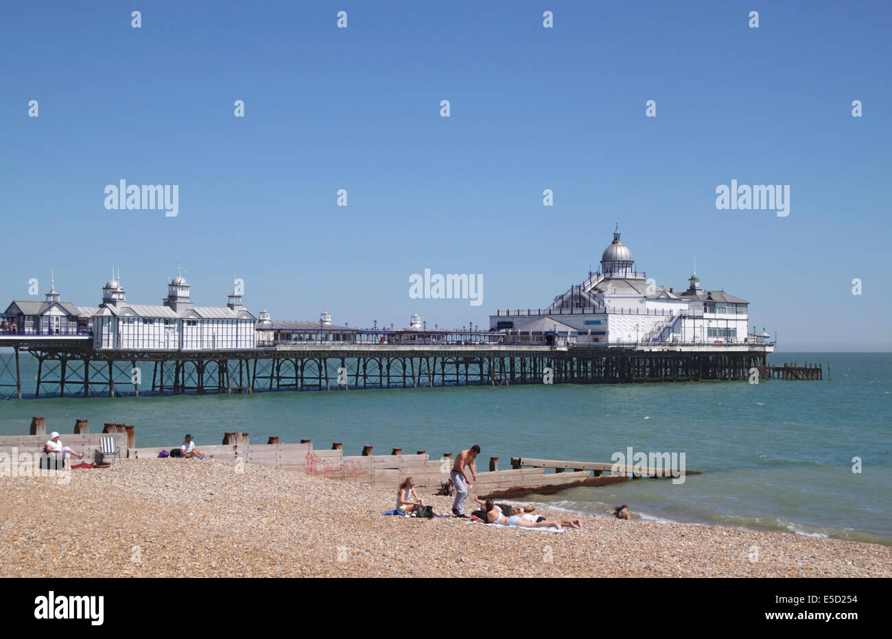 Eastbourne Pier summer 2014 picture taken a month before the fire Stock ...