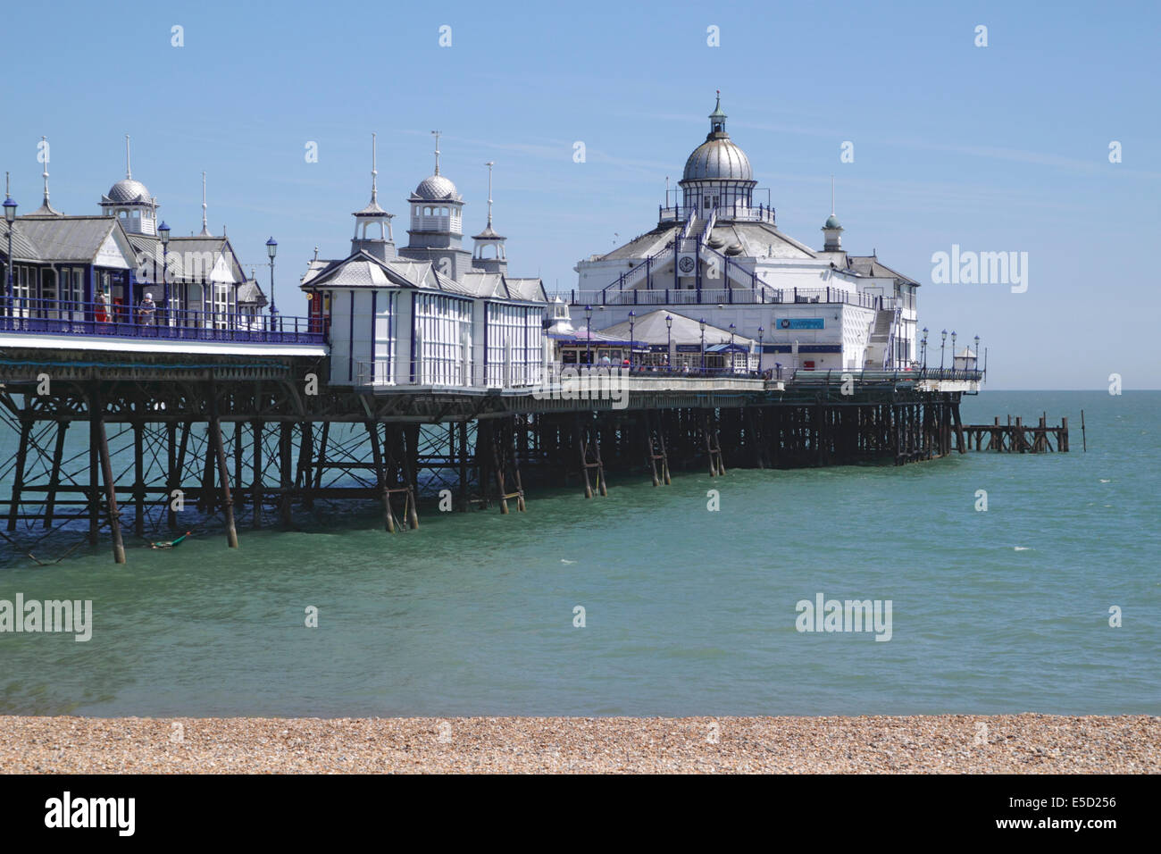 Eastbourne Pier summer 2014 picture taken a month before the fire Stock ...