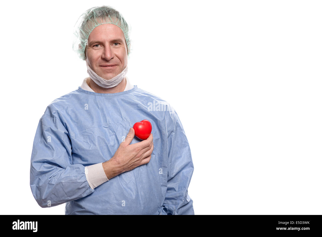 Friendly doctor wearing red hi-res stock photography and images - Alamy