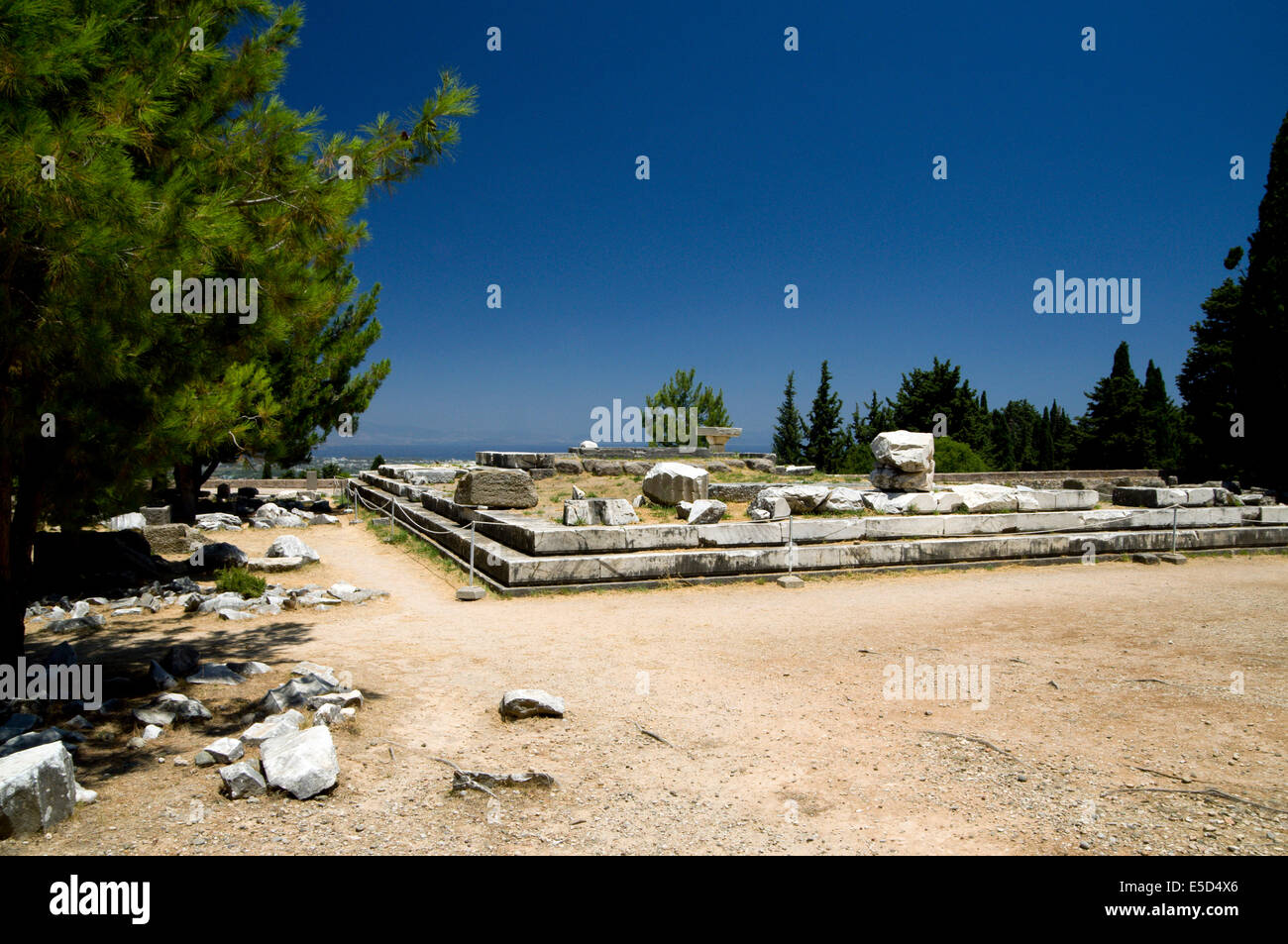 The Doric Temple of Asklepios, The Asklepion, Kos Island, Dodecanese ...