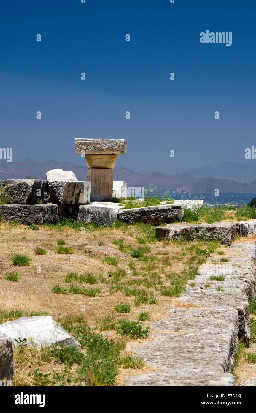 The Doric Temple of Asklepios, The Asklepion, Kos Island, Dodecanese ...