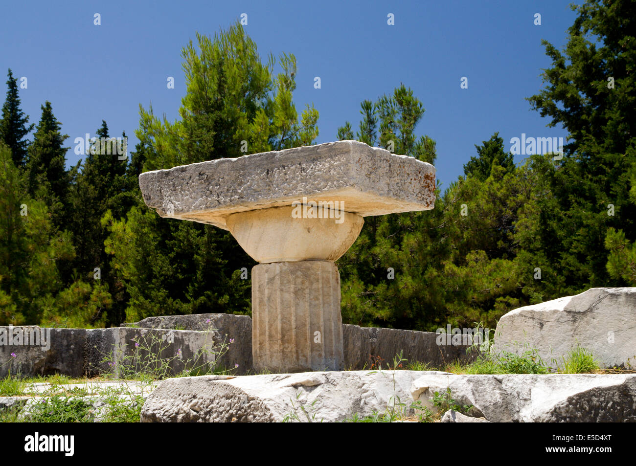The Doric Temple of Asklepios, The Asklepion, Kos Island, Dodecanese ...