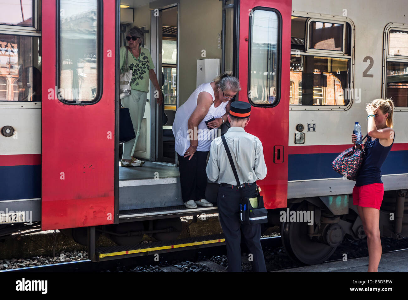 Railway ticket inspector hi-res stock photography and images - Alamy