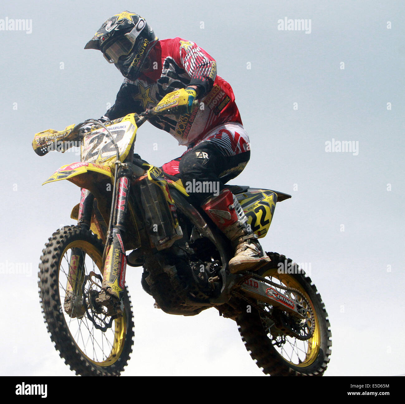 Loket, Czech Republic. 27th July, 2014. Kevin STRIBJOS/BEL/Suzuki ...