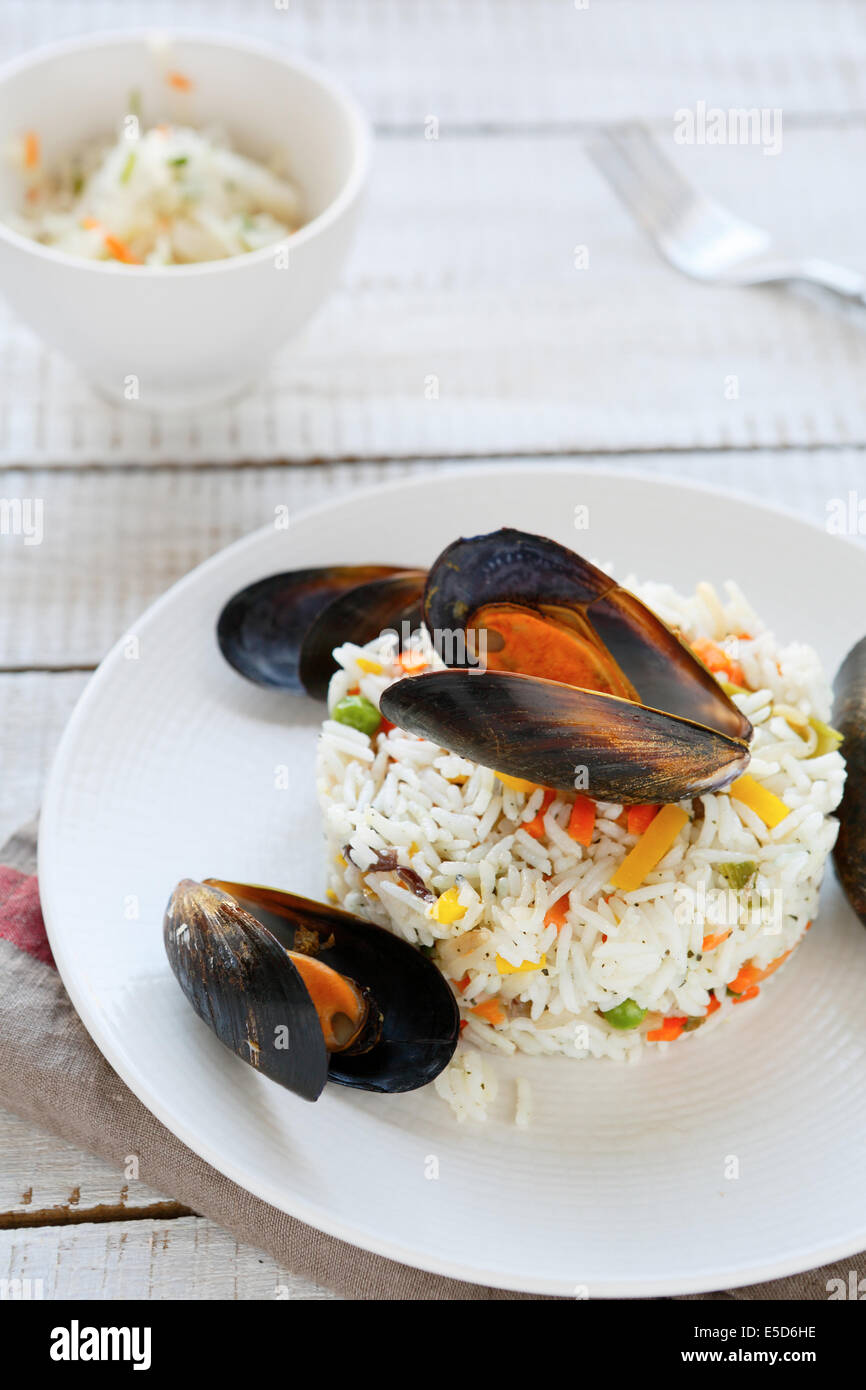 Risotto with seafood hi-res stock photography and images - Alamy