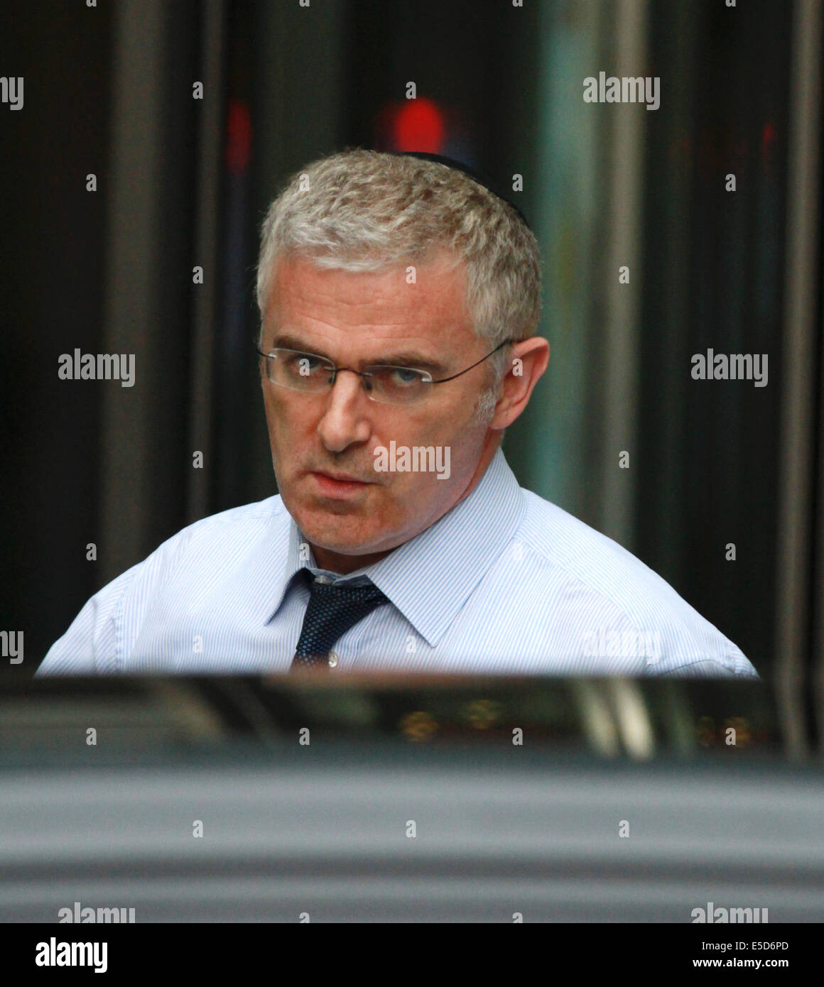 London, UK, 28th July 2014. Daniel Taub ambassador of Israel to the UK ...