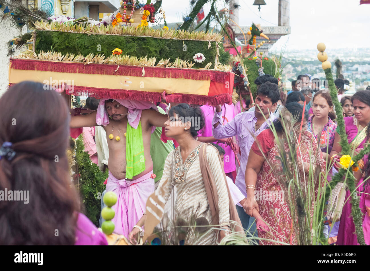 Cavadee festival, Mauritius Island Stock Photo - Alamy