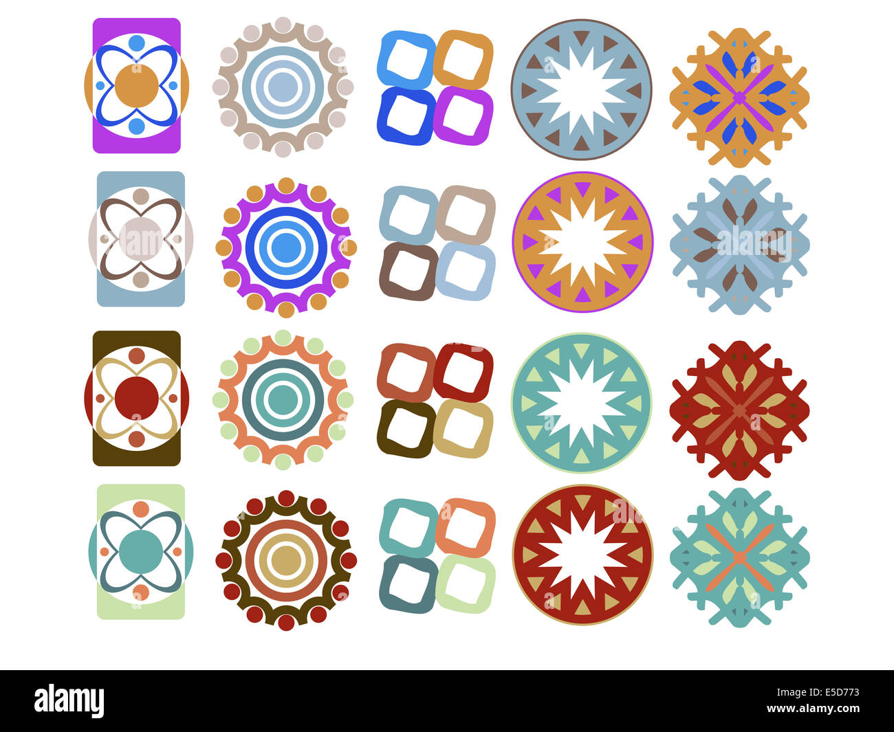 Collection of design elements in different variations Stock Photo - Alamy