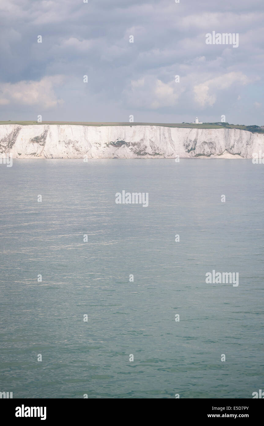 White Cliffs of Dover from the English Channel, England, UK Stock Photo ...